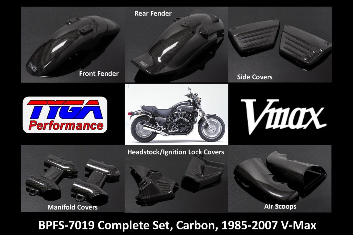 Carbon set complete 10pcs, Yamaha V-max - TYGA Performance Parts Europe