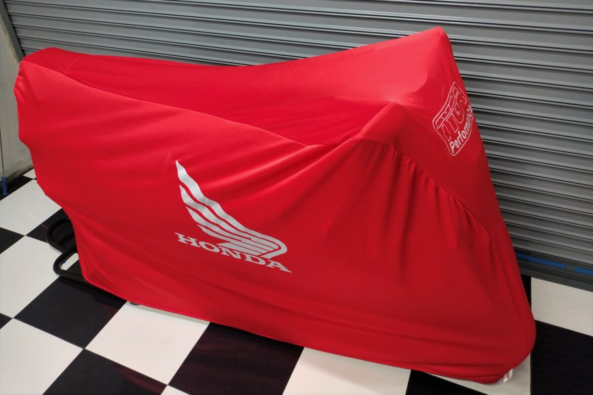 TYGA bike dust cover Red Honda wing silver - TYGA Performance Parts Europe