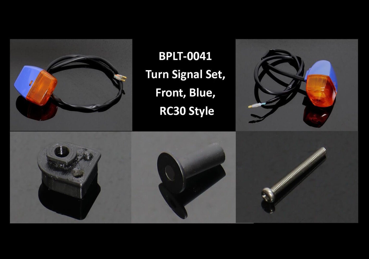 Turn signal Set Front blue, Honda RC30 style - TYGA Performance Parts ...